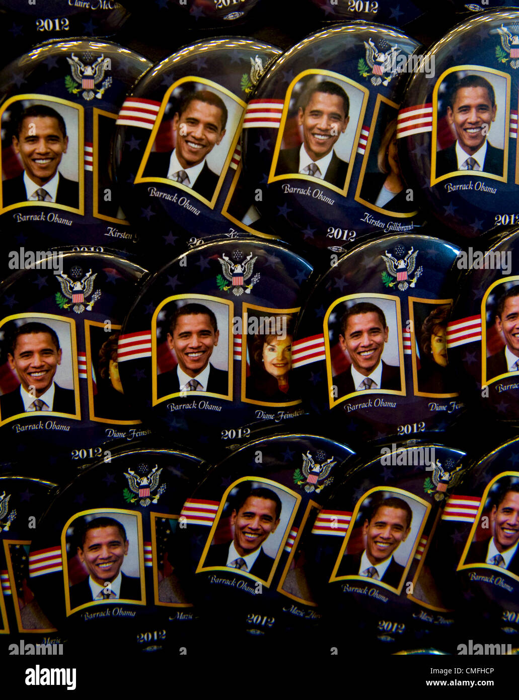 Aug. 02, 2012 - Columbus, Ohio, USA - Campaign materials on display and ...