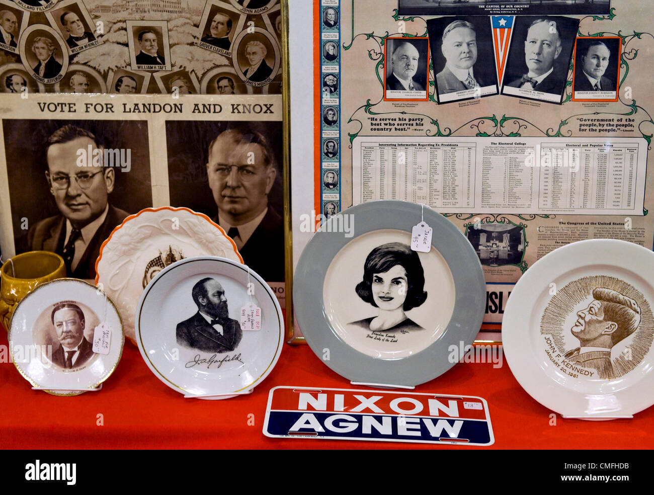 Aug. 02, 2012 - Columbus, Ohio, USA - Campaign materials on display and ...