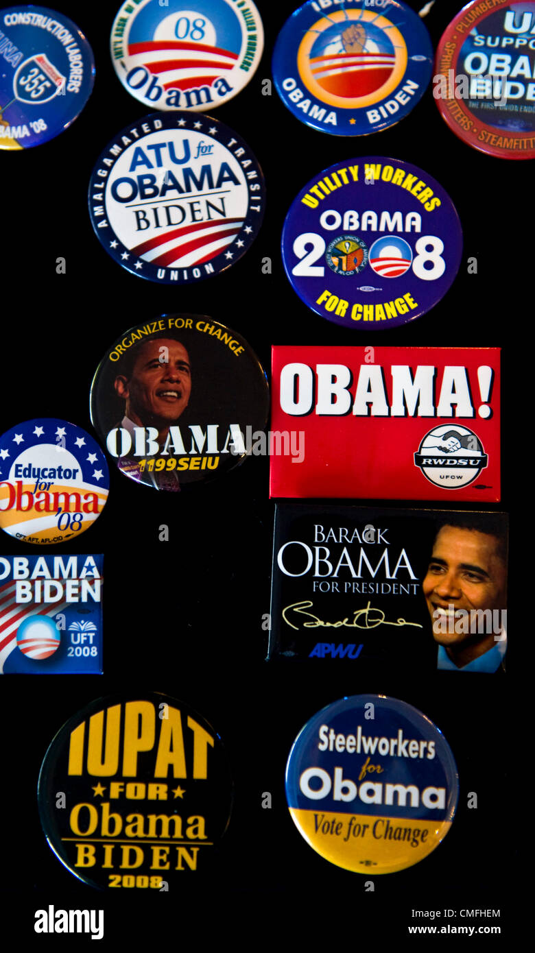 Aug. 02, 2012 - Columbus, Ohio, USA - Campaign materials on display and ...