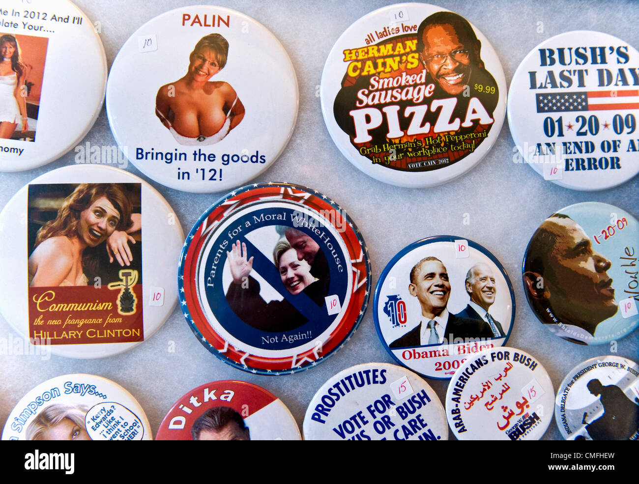 Aug. 02, 2012 - Columbus, Ohio, USA - Campaign materials on display and ...