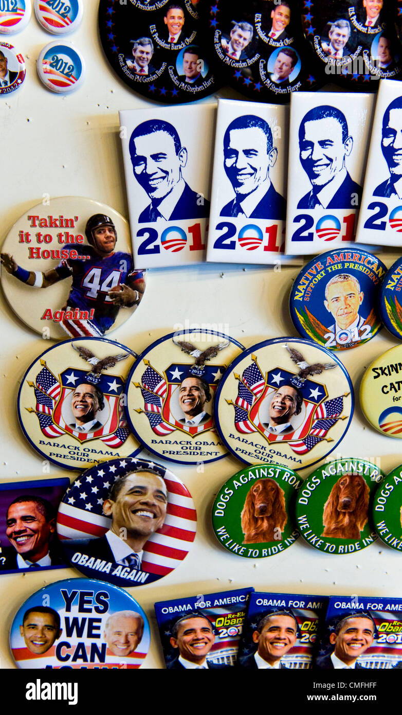 Aug. 02, 2012 - Columbus, Ohio, USA - Campaign materials on display and ...