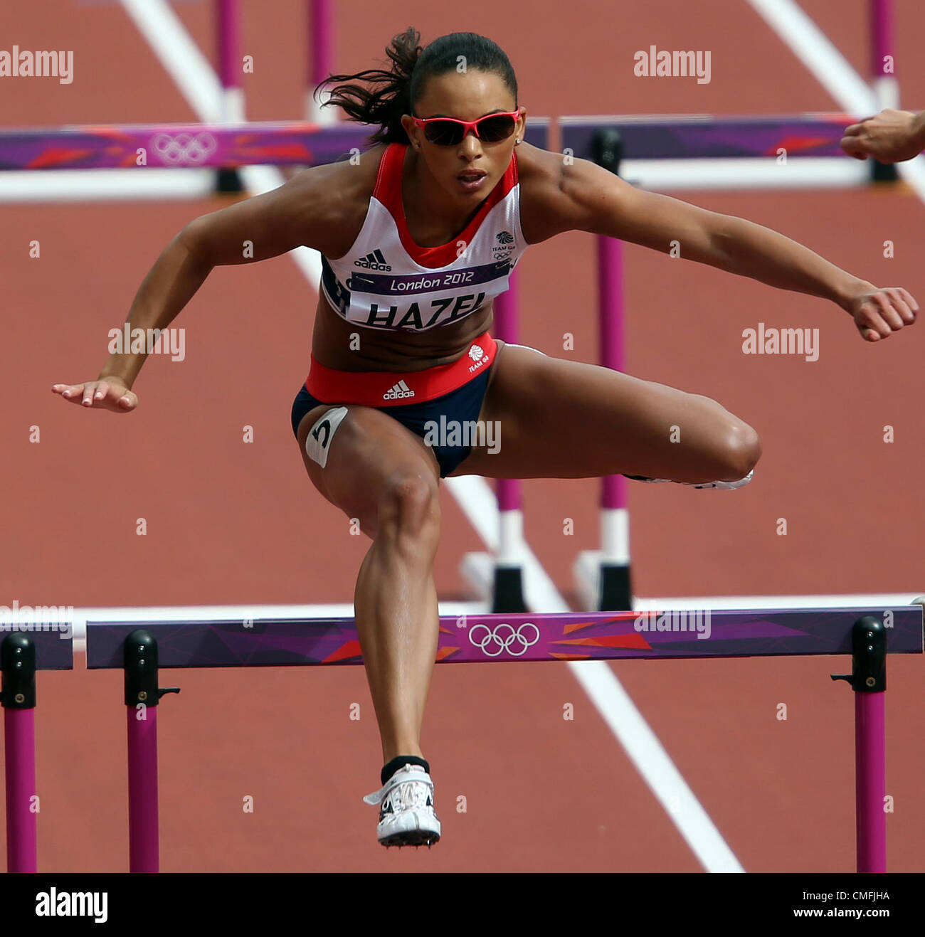LOUISE HAZEL GREAT BRITAIN LONDON 2012 OLYMPIC GAMES, WOMENS HEPTATHLON ...