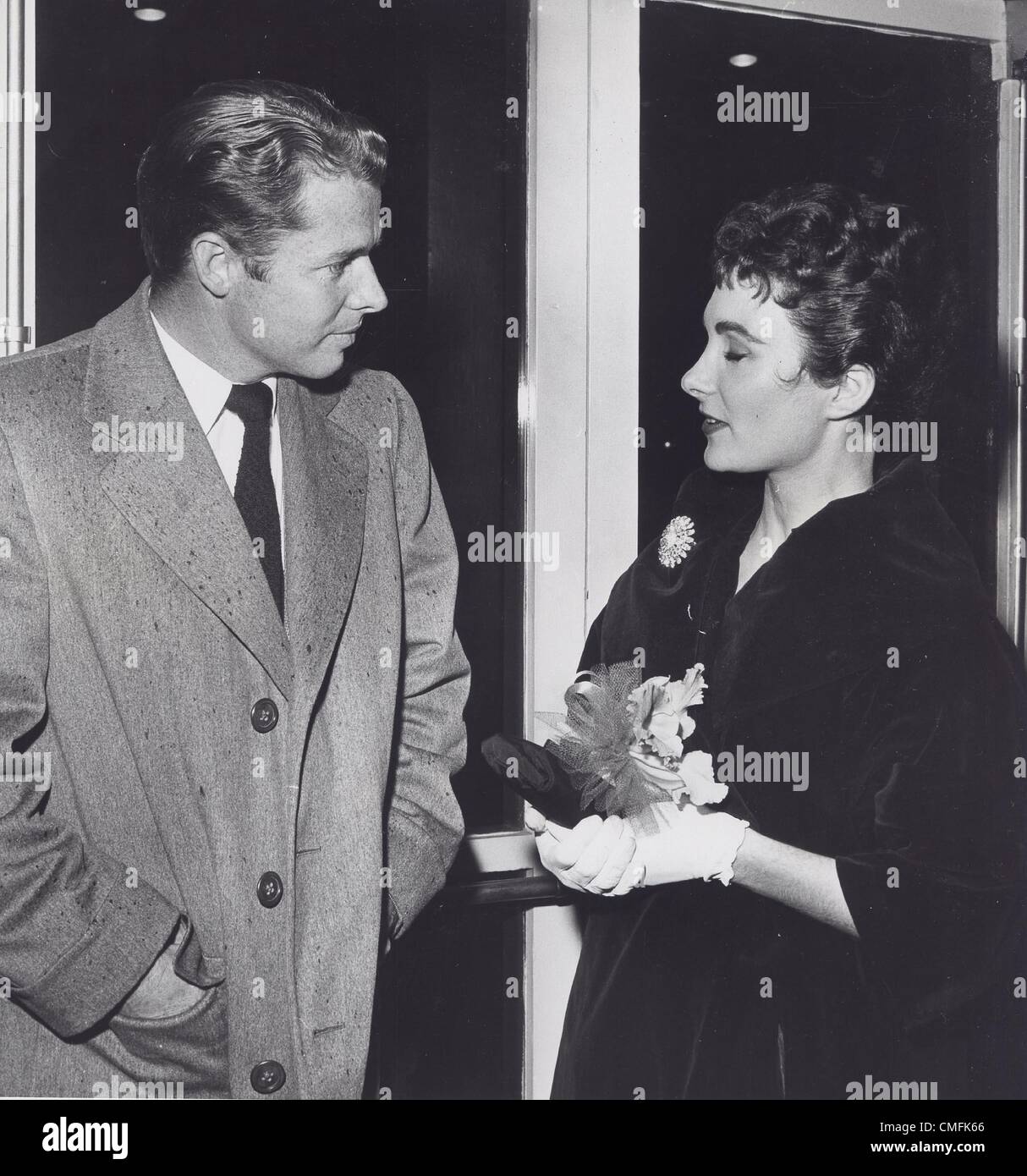 AUDIE MURPHY with Barbara Marks at UI Studio.Supplied by Photos, inc ...