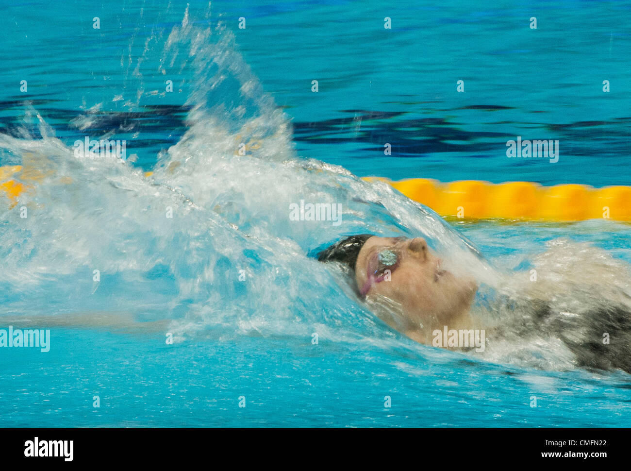 Aug. 3, 2012 - London, England, United Kingdom - Missy Franklin (USA) races in the Women's 200m ...