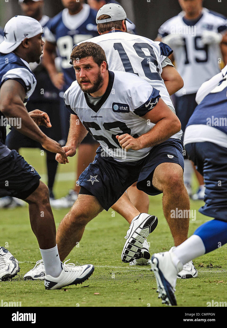 July 31, 2012 - Arlington, Texas, U.S. - Dallas Cowboys guard David ...