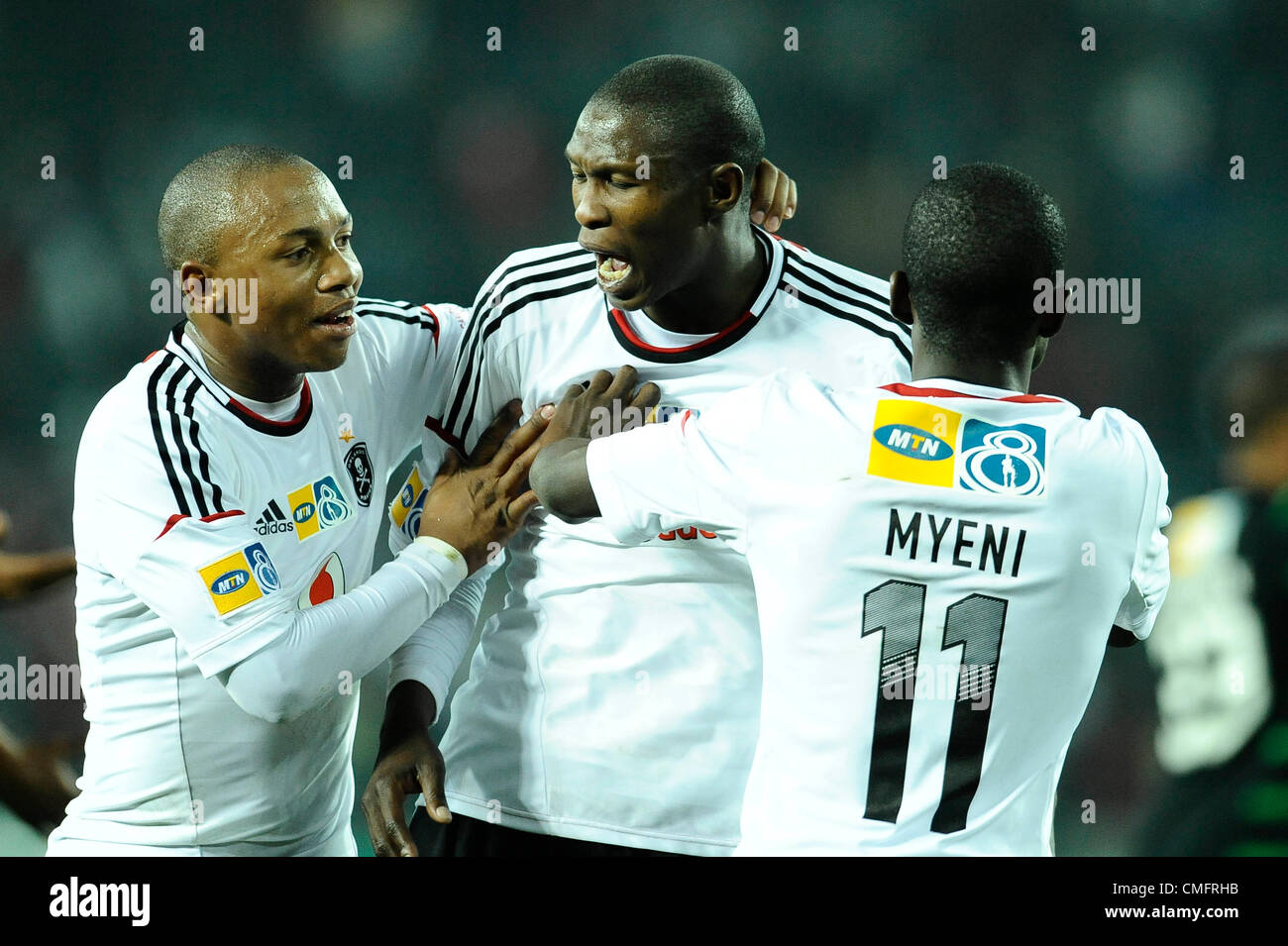 SOWETO, SOUTH AFRICA - AUGUST 03, Andile Jali, Ayanda Gcaba and Sifiso ...