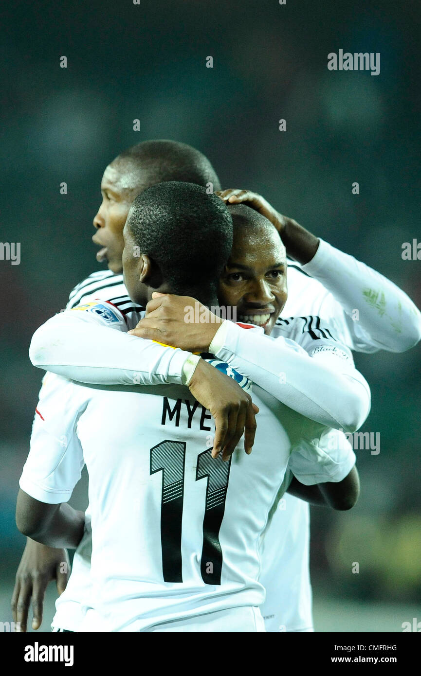 SOWETO, SOUTH AFRICA - AUGUST 03, Andile Jali, Ayanda Gcaba and Sifiso ...