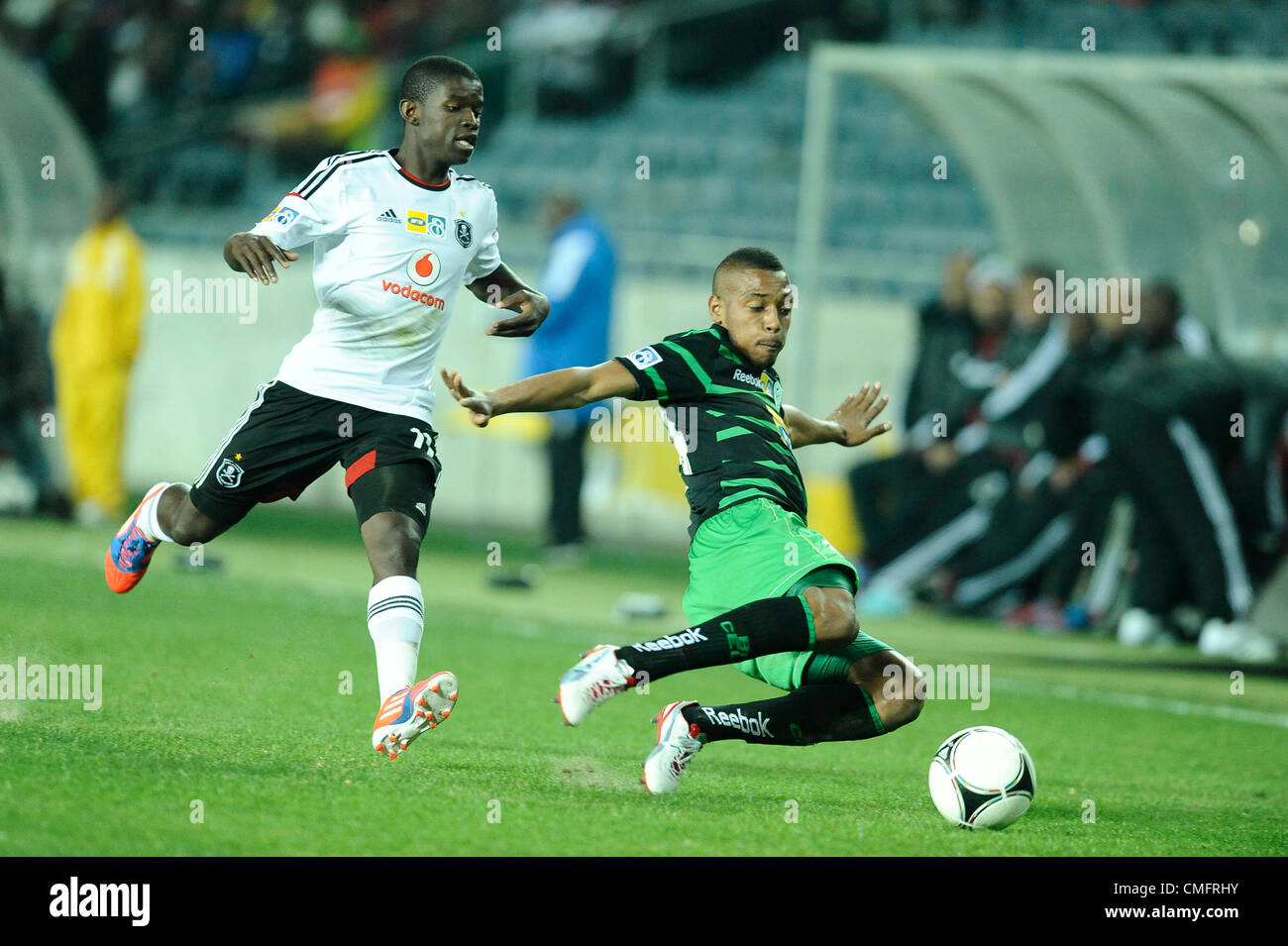 SOWETO, SOUTH AFRICA - AUGUST 03, Sifiso Myeni and Leonard Auguston ...