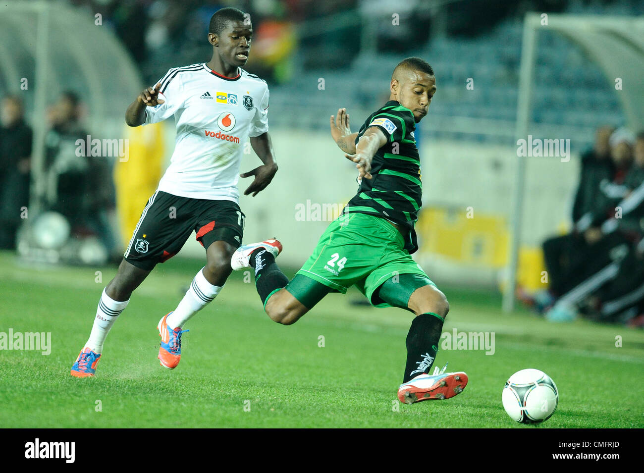 SOWETO, SOUTH AFRICA - AUGUST 03, Sifiso Myeni and Leonard Auguston ...