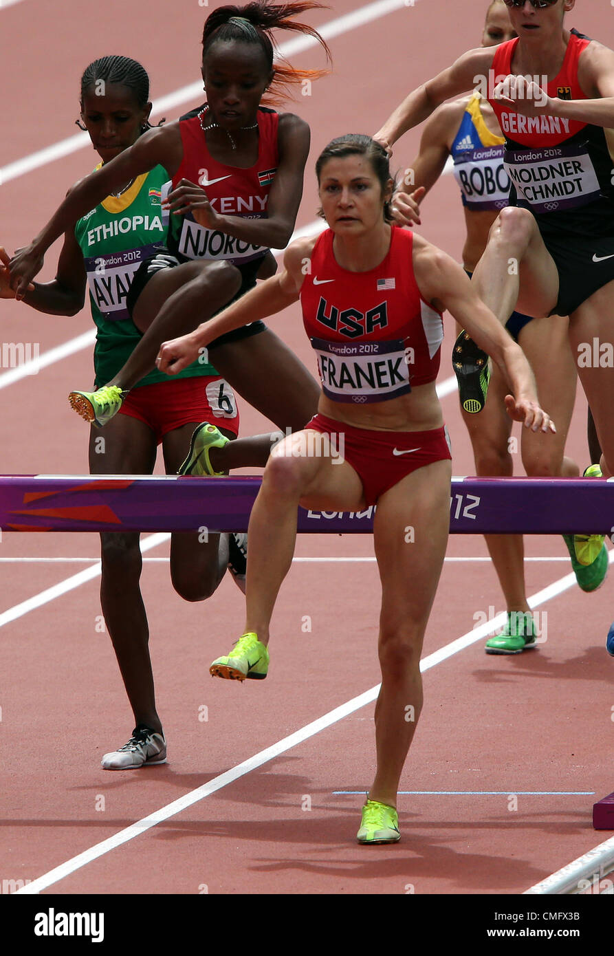 BRIDGET FRANEK OF USA COMPETES IN THE WOMEN'S 3000M STEEPLECHASE DURING ...