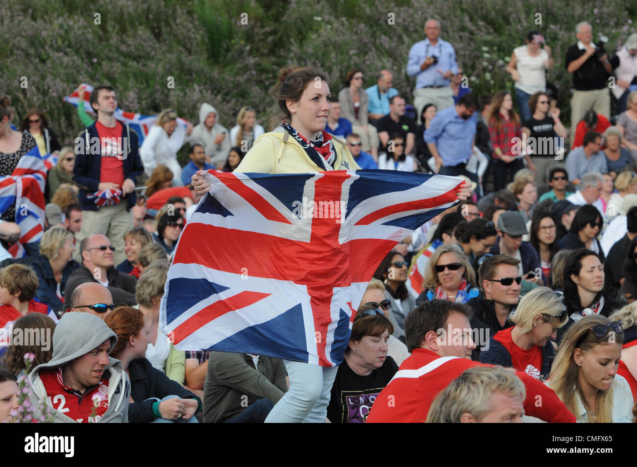 2012 olympic stadium union jack hi-res stock photography and images - Alamy