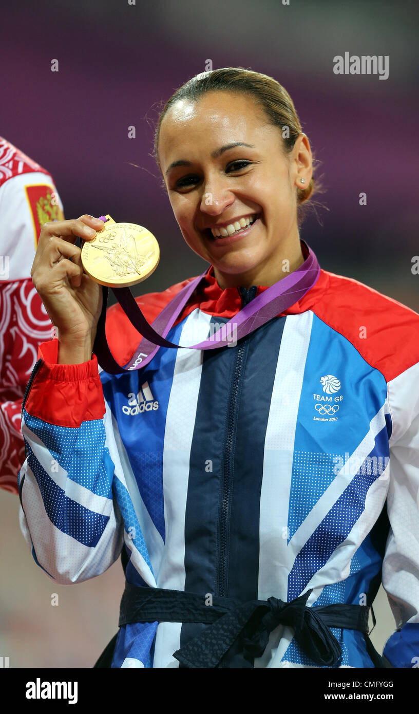 JESSICA ENNIS WINS GOLD GREAT BRITAIN LONDON 2012 OLYMPIC GAMES,WOMENS ...