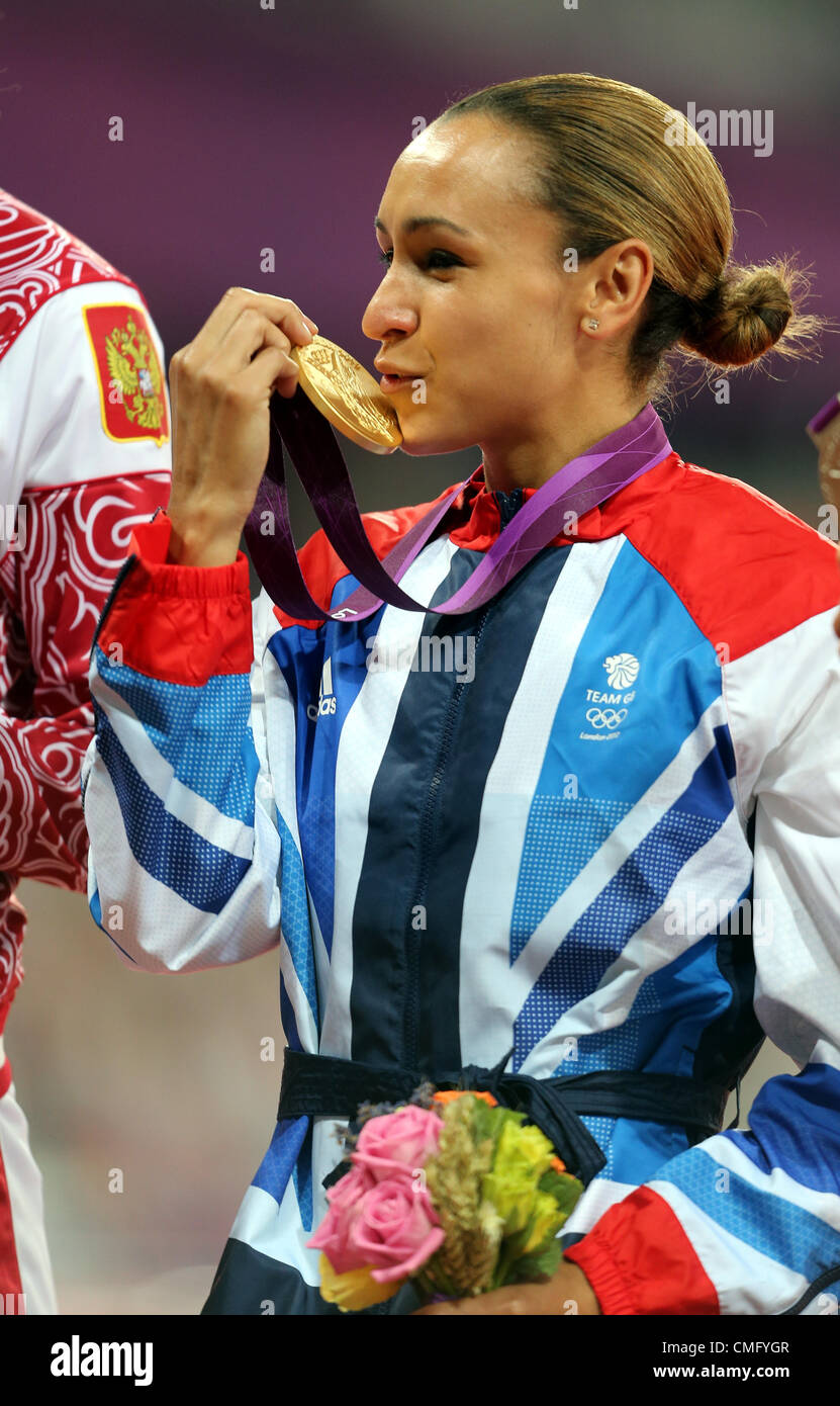 JESSICA ENNIS WINS GOLD GREAT BRITAIN LONDON 2012 OLYMPIC GAMES,WOMENS ...