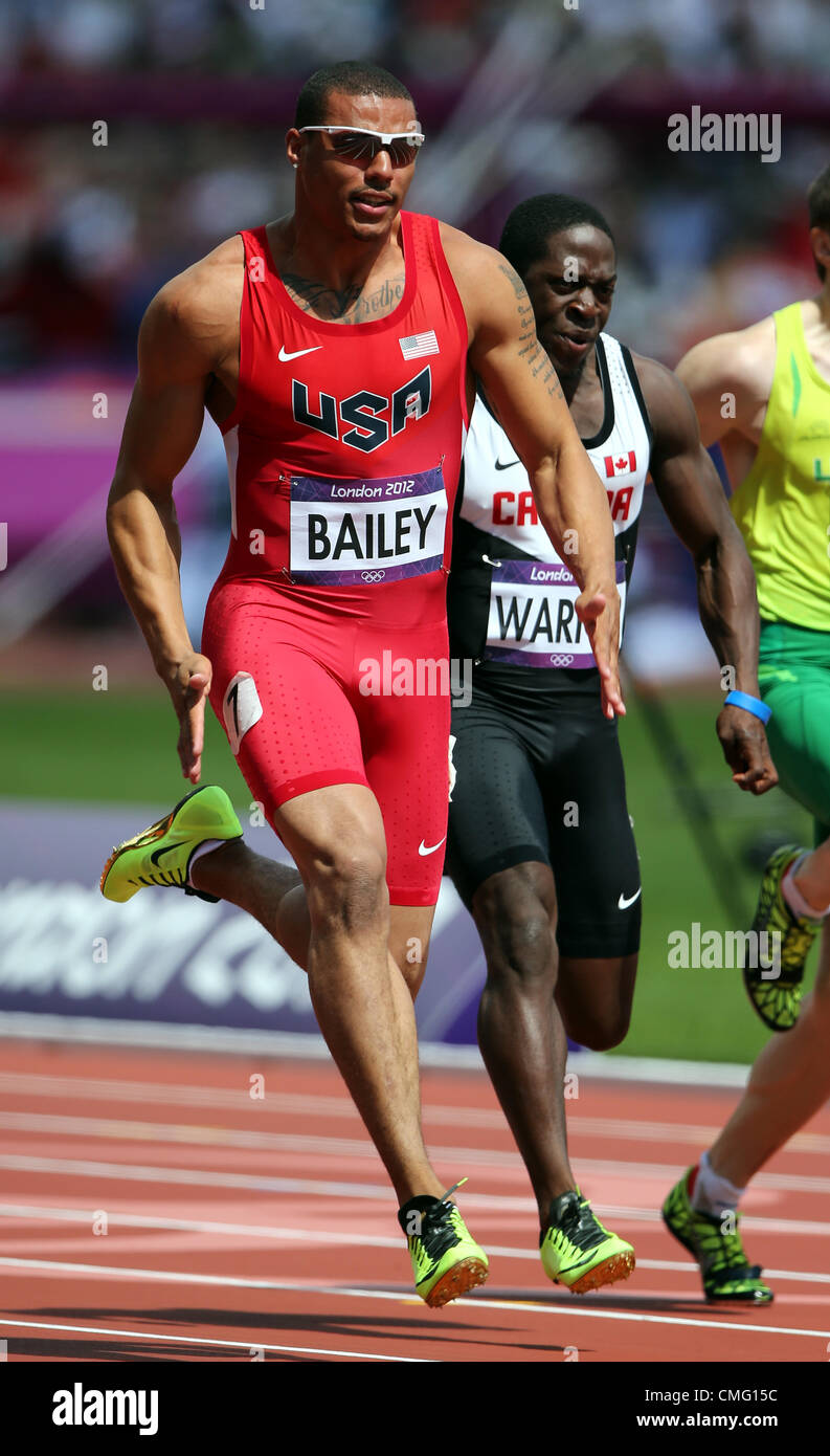 RYAN BAILEY USA STRATFORD LONDON ENGLAND 04 August 2012 Stock Photo - Alamy