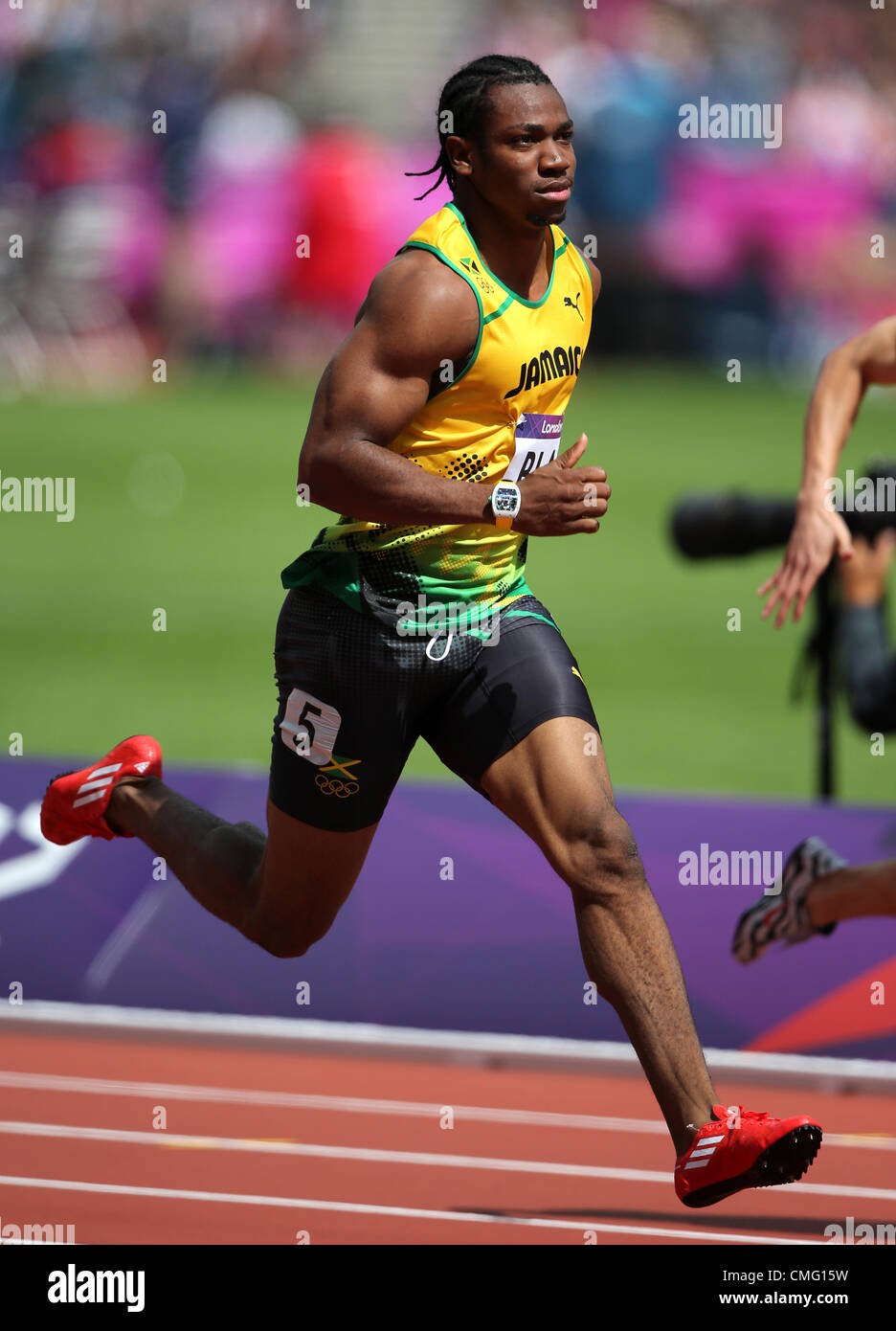 YOHAN BLAKE JAMAICA STRATFORD LONDON ENGLAND 04 August 2012 Stock Photo ...