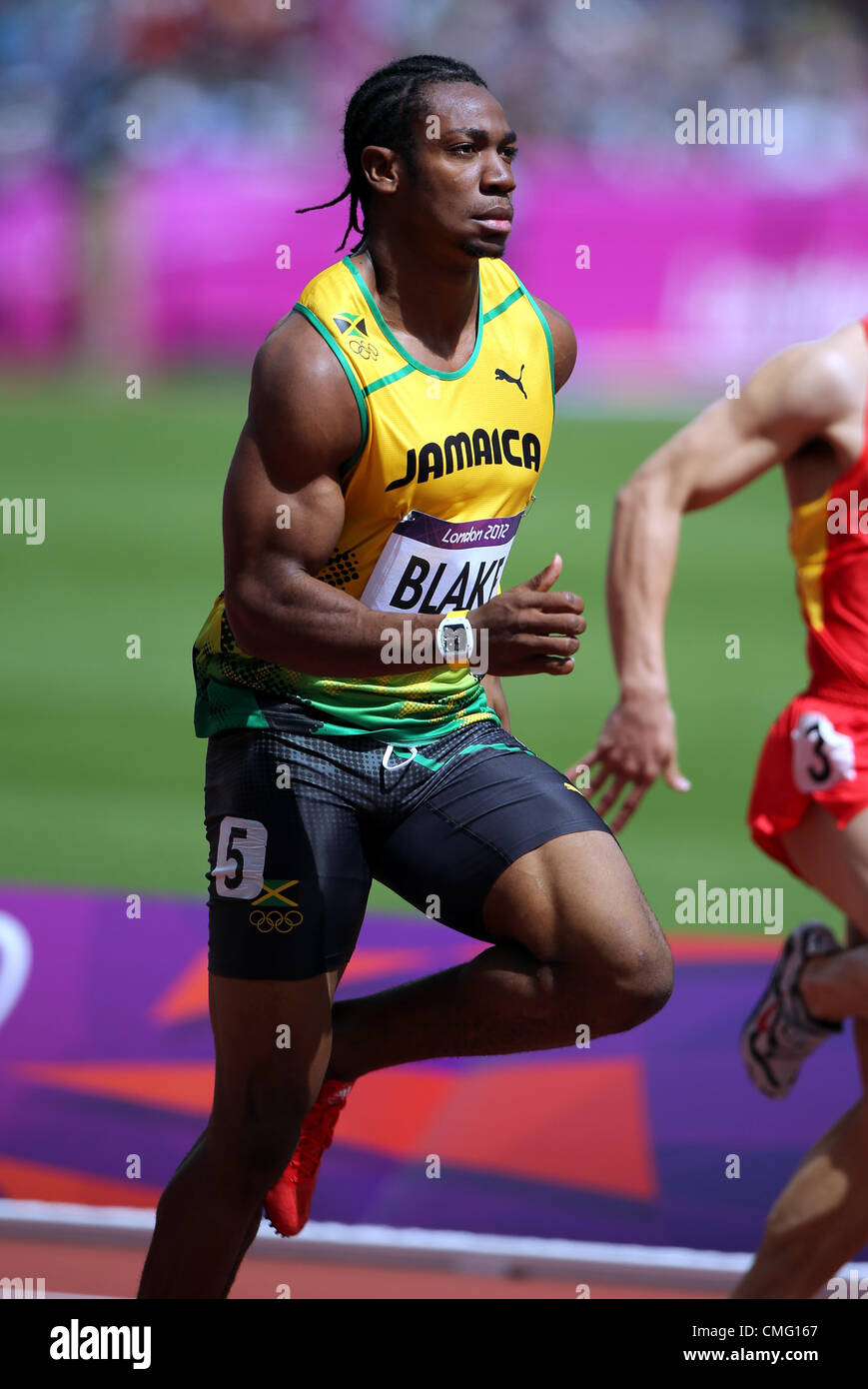 YOHAN BLAKE JAMAICA STRATFORD LONDON ENGLAND 04 August 2012 Stock Photo ...