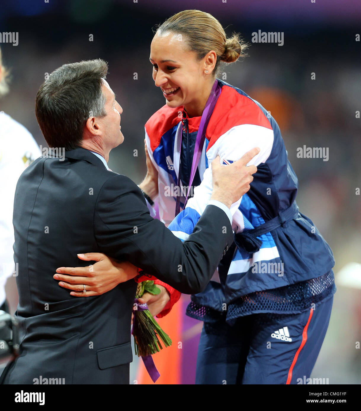 JESSICA ENNIS & LORD COE Stock Photo - Alamy