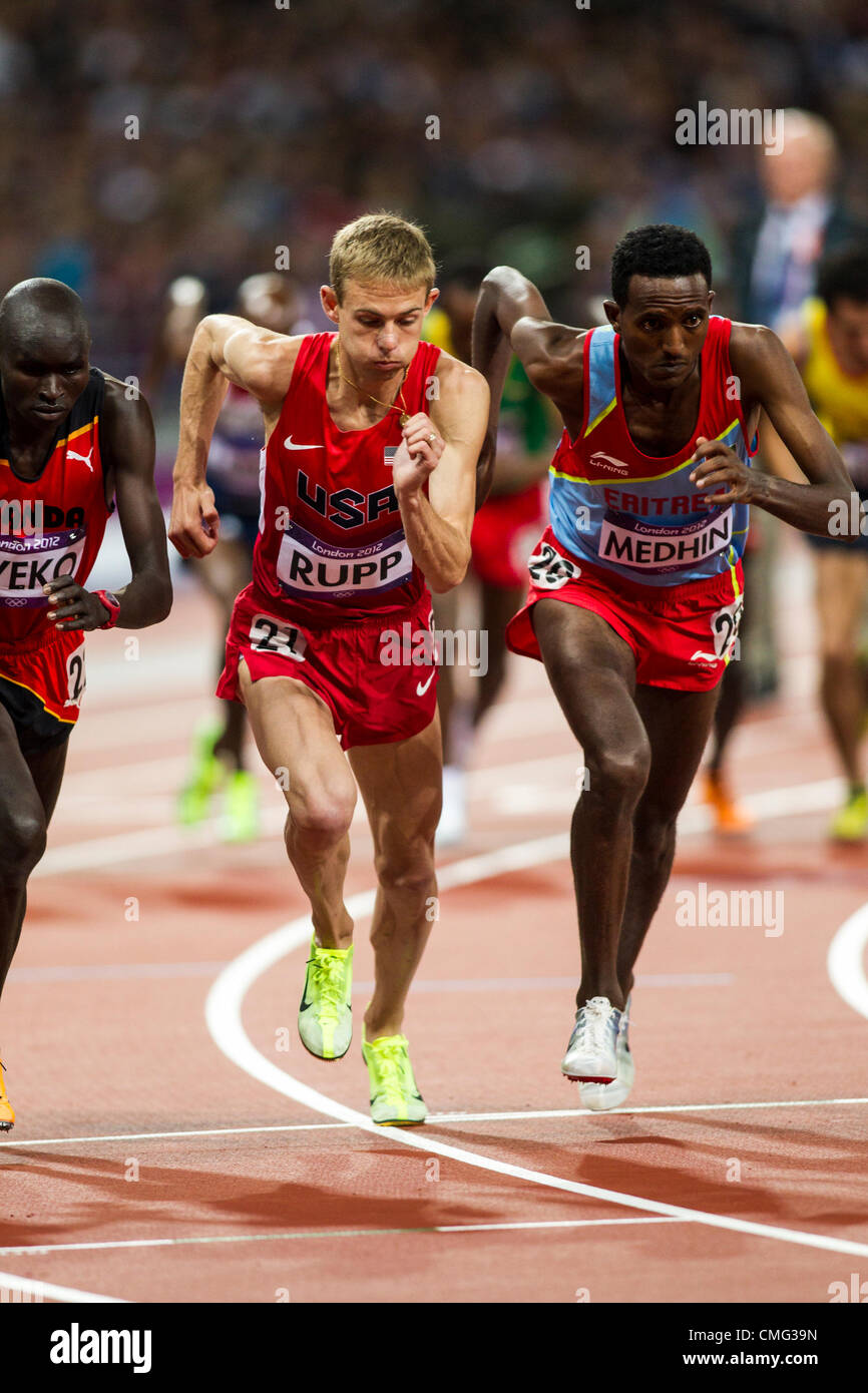 Galen Rupp (USA) starting the men's 10,000 where he won the silver ...