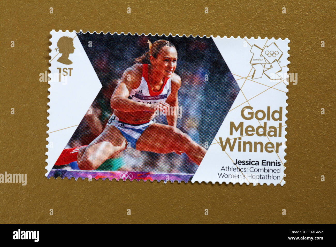 UK Sunday 5 August 2012. Stamp to honour gold medal winner Jessica ...