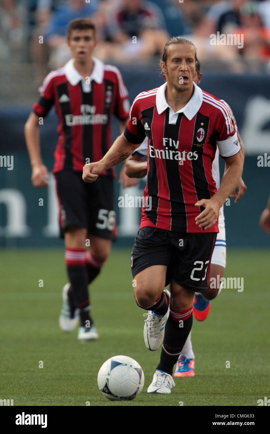 04.08.2012. Massachusetts , USA. AC Milan's Massimo Ambrosini (23). AC ...