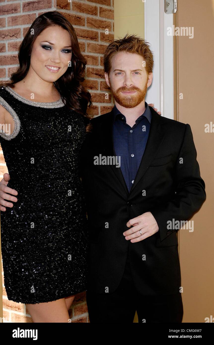 Claire Grant, Seth Green at arrivals for Comedy Central Roast of Roseanne, Hollywood Palladium ...
