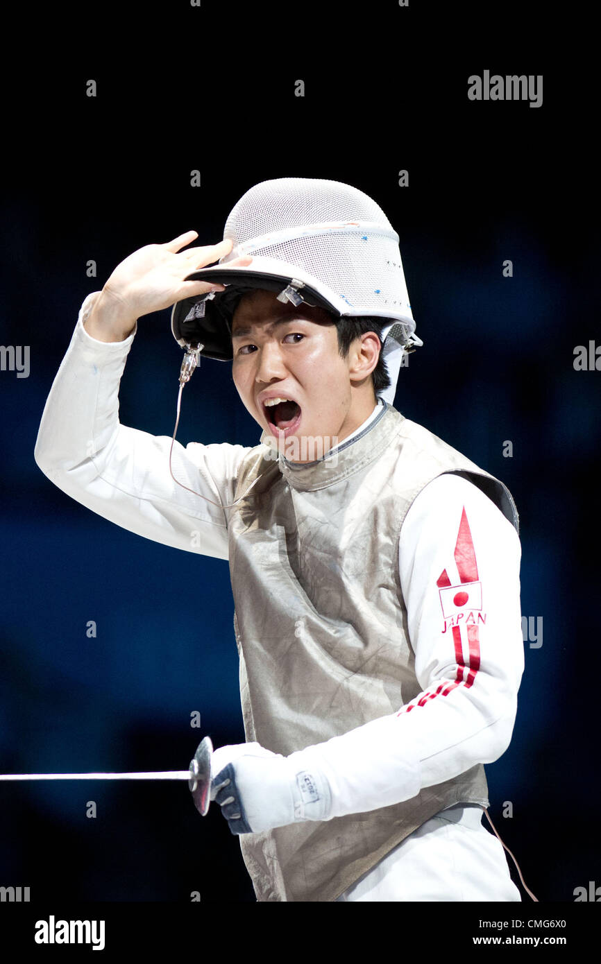 Suguru Awaji (JPN), AUGUST 5, 2012 - Fencing : Men's Team Foil final at ...