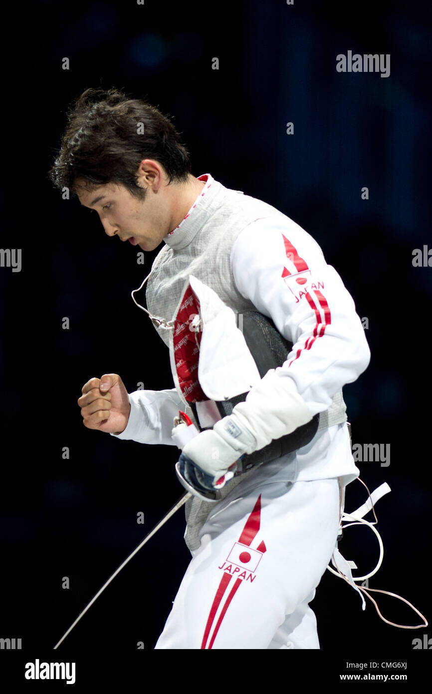 Ryo Miyake (JPN), AUGUST 5, 2012 - Fencing : Men's Team Foil final at ExCeL during the London ...