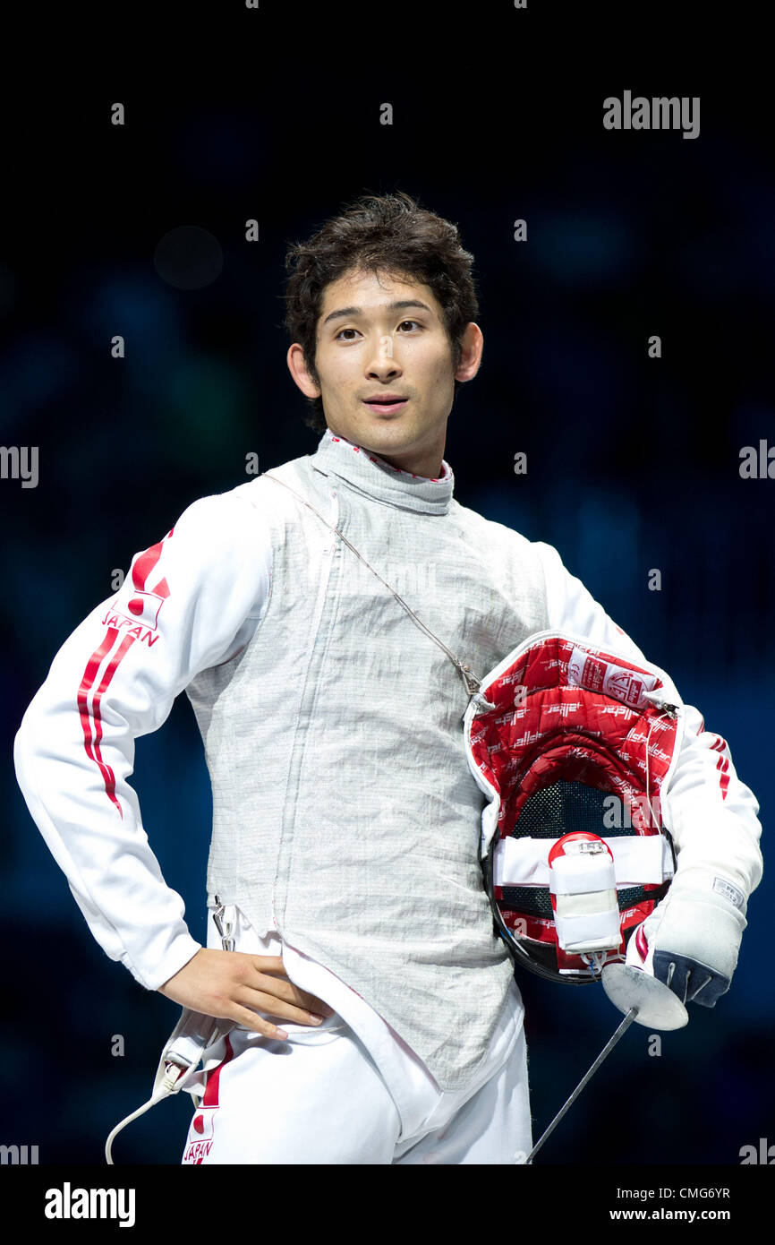 Ryo Miyake (JPN), AUGUST 5, 2012 - Fencing : Men's Team Foil final at ExCeL during the London ...