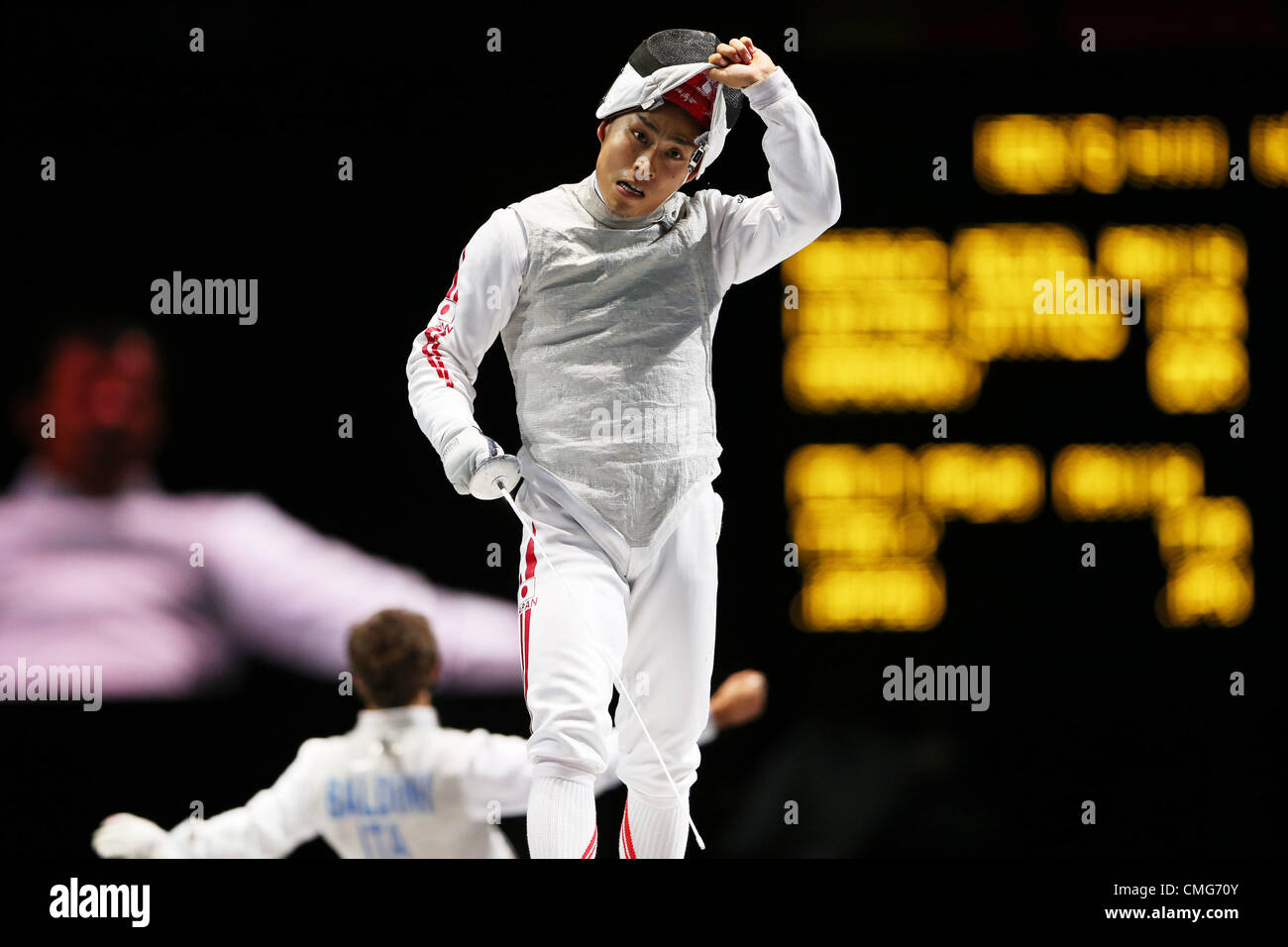 Yuki Ota (JPN), AUGUST 5, 2012 - Fencing : Men's Team Foil Final at ...