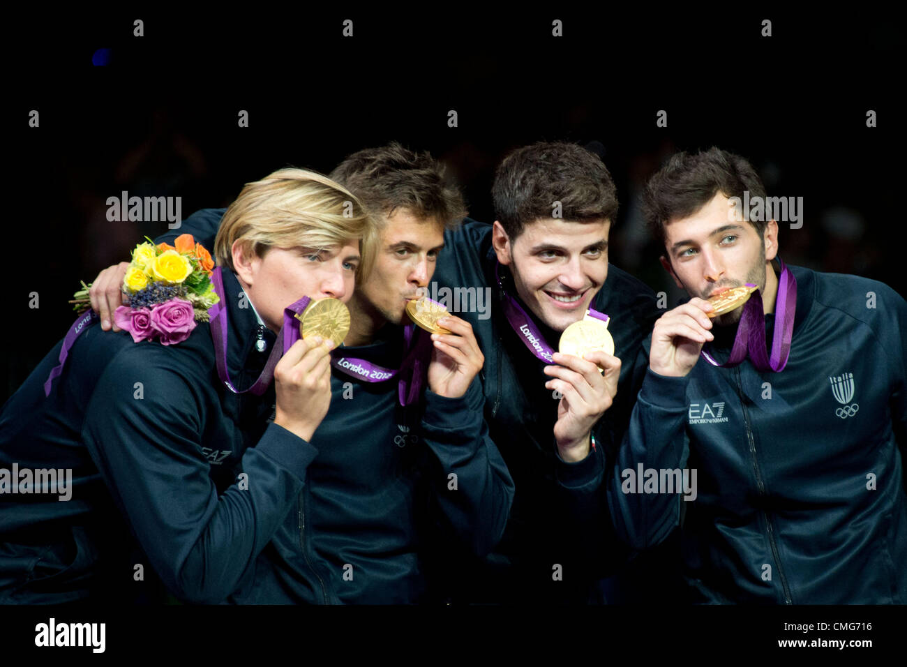(L-R) Valerio Aspromonte, Andrea Baldini, Andrea Cassara, and Giorgio ...
