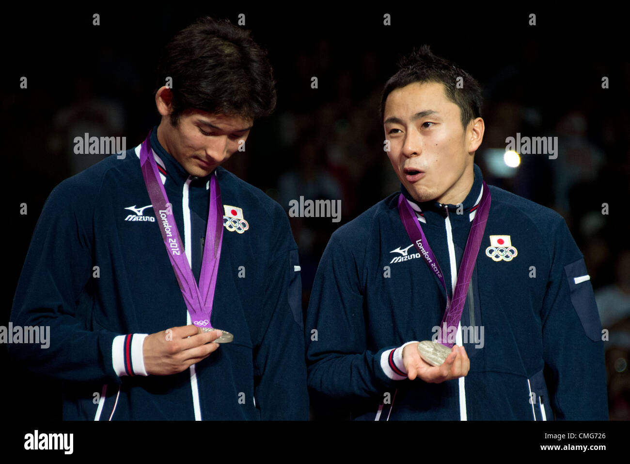 (L-R) Ryo Miyake, Yuki Ota (JPN), AUGUST 5, 2012 - Fencing : Men's Team ...