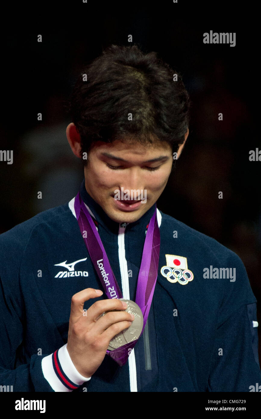 Ryo Miyake (JPN), AUGUST 5, 2012 - Fencing : Men's Team Foil medal ceremony at ExCeL during the ...