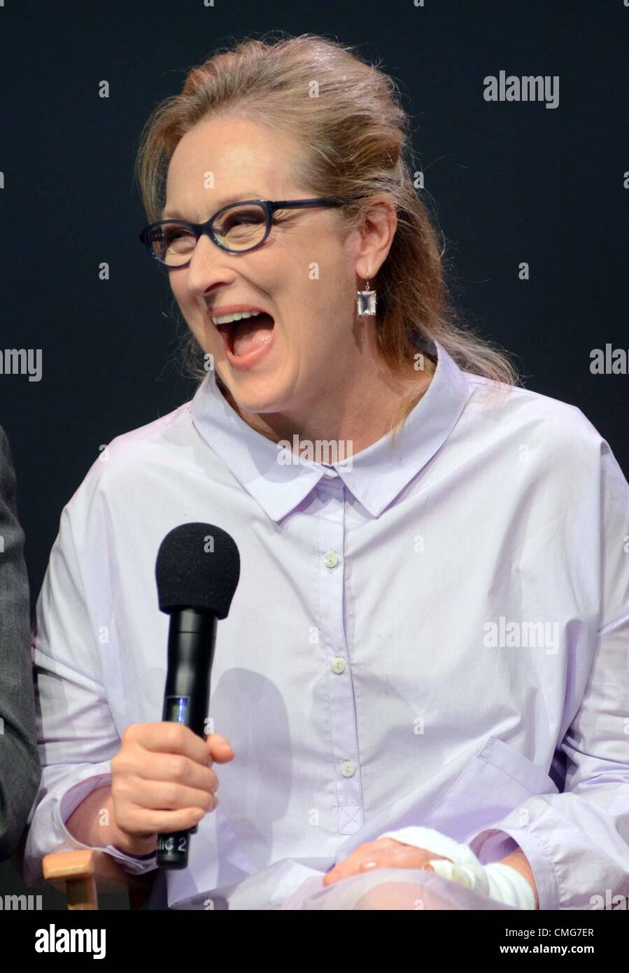 Meryl Streep on stage for Meet The Filmmakers: HOPE SPRINGS, Apple ...