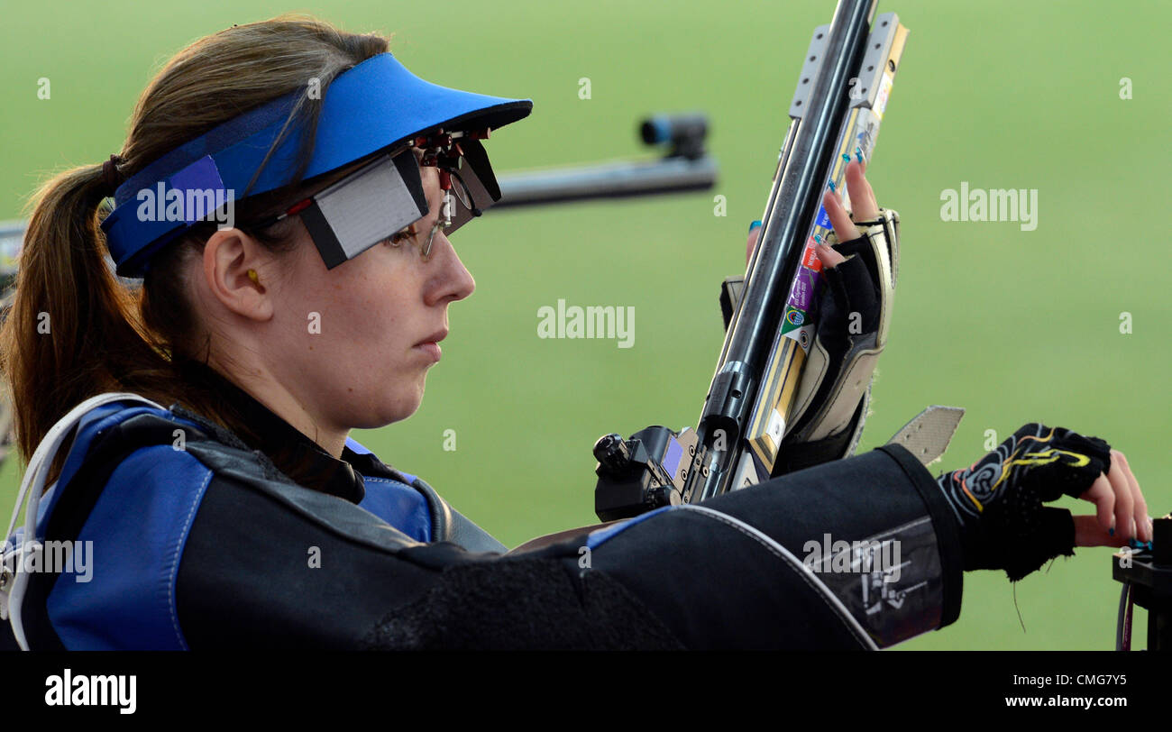 Adela Sykorova of Czech Republic, during the women's 50-meter rifle 3 ...