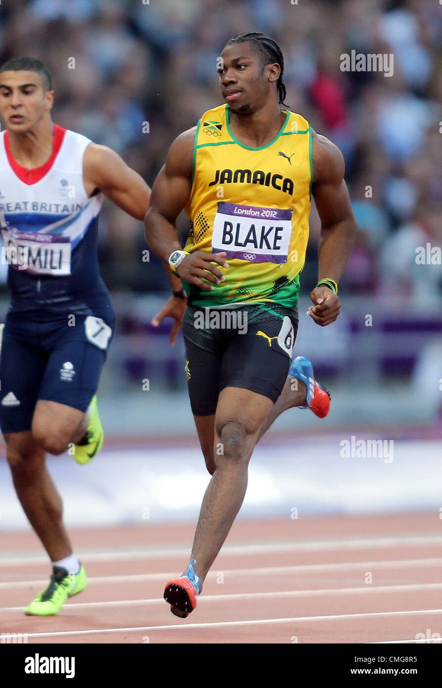 YOHAN BLAKE JAMAICA LONDON 2012 OLYMPIC GAMES, MENS 100M SEMI FINAL ...