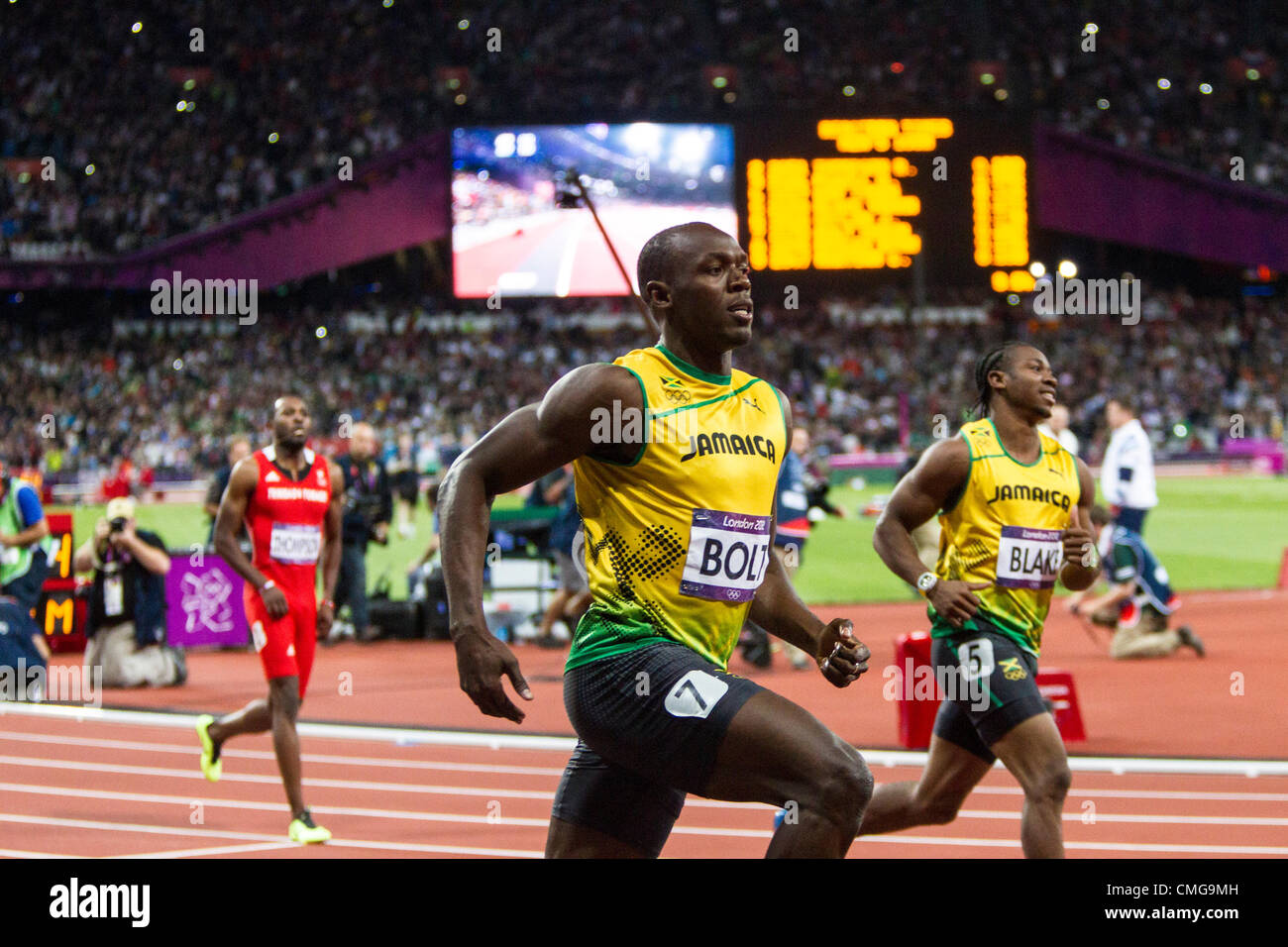Usain Bolt JAM After Winning Men s 100m Final With Silver Yohan Blake Usain Bolt JAM After Winning Men s 100m Final With Silver Yohan Blake