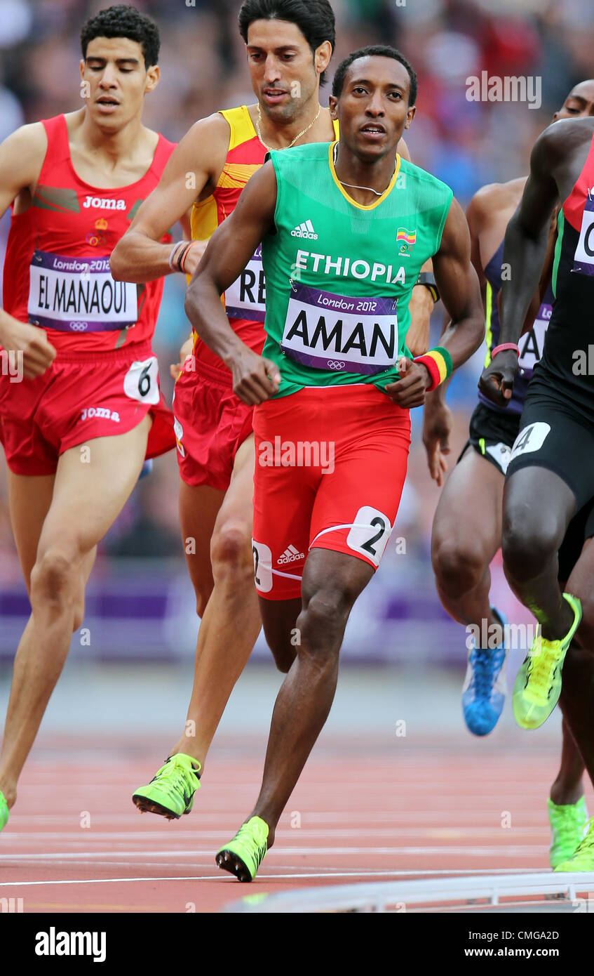 MOHAMMED AMAN 2012 OLYMPIC GAMES Stock Photo - Alamy