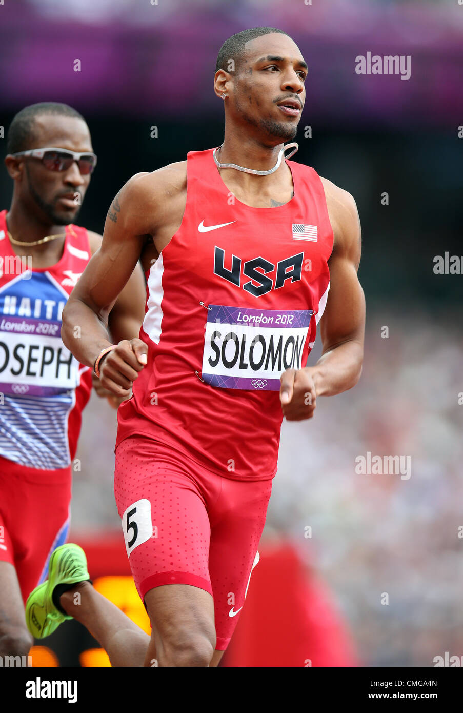 DUAINE SOLOMON 2012 OLYMPIC GAMES Stock Photo - Alamy