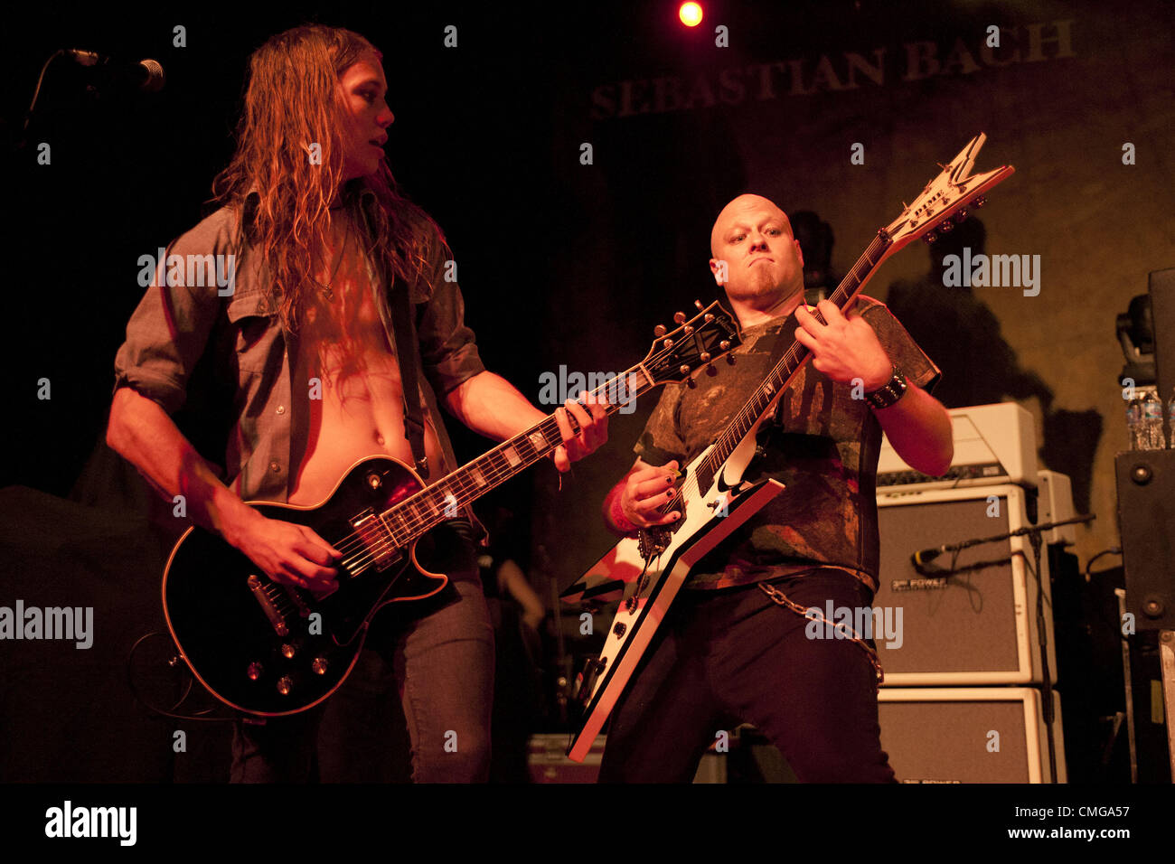 July 27, 2012 - Guitar Prodicgy Nick Sterling (right) and guitarist ...