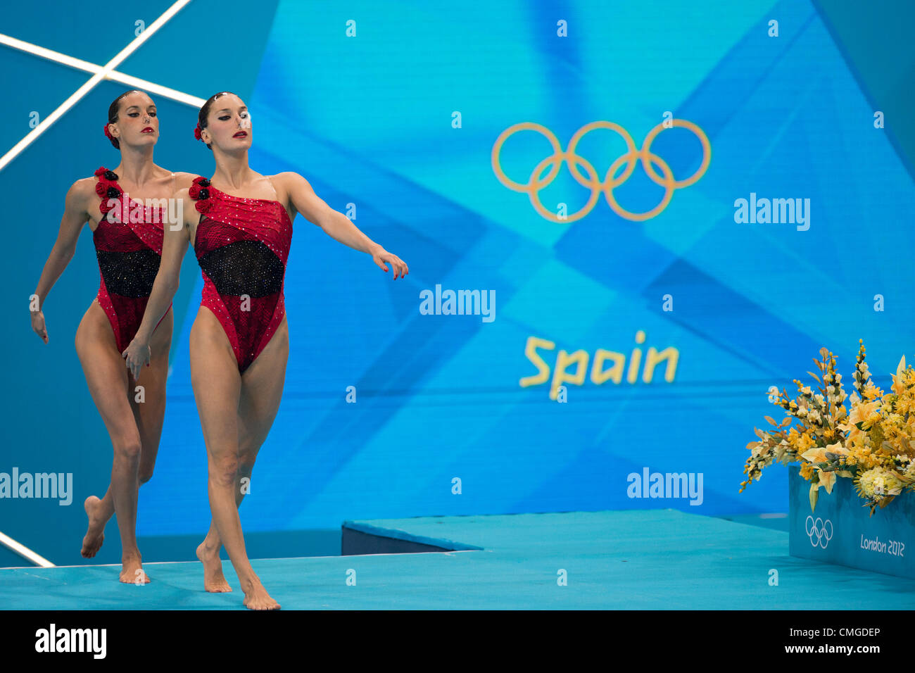 06.08.2012 Stratford, England. Spains Ballestero Carbonell and Andrea ...