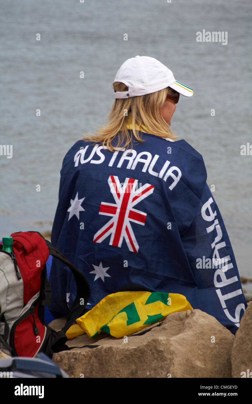 Flag australian supporters hi-res stock photography and images - Alamy
