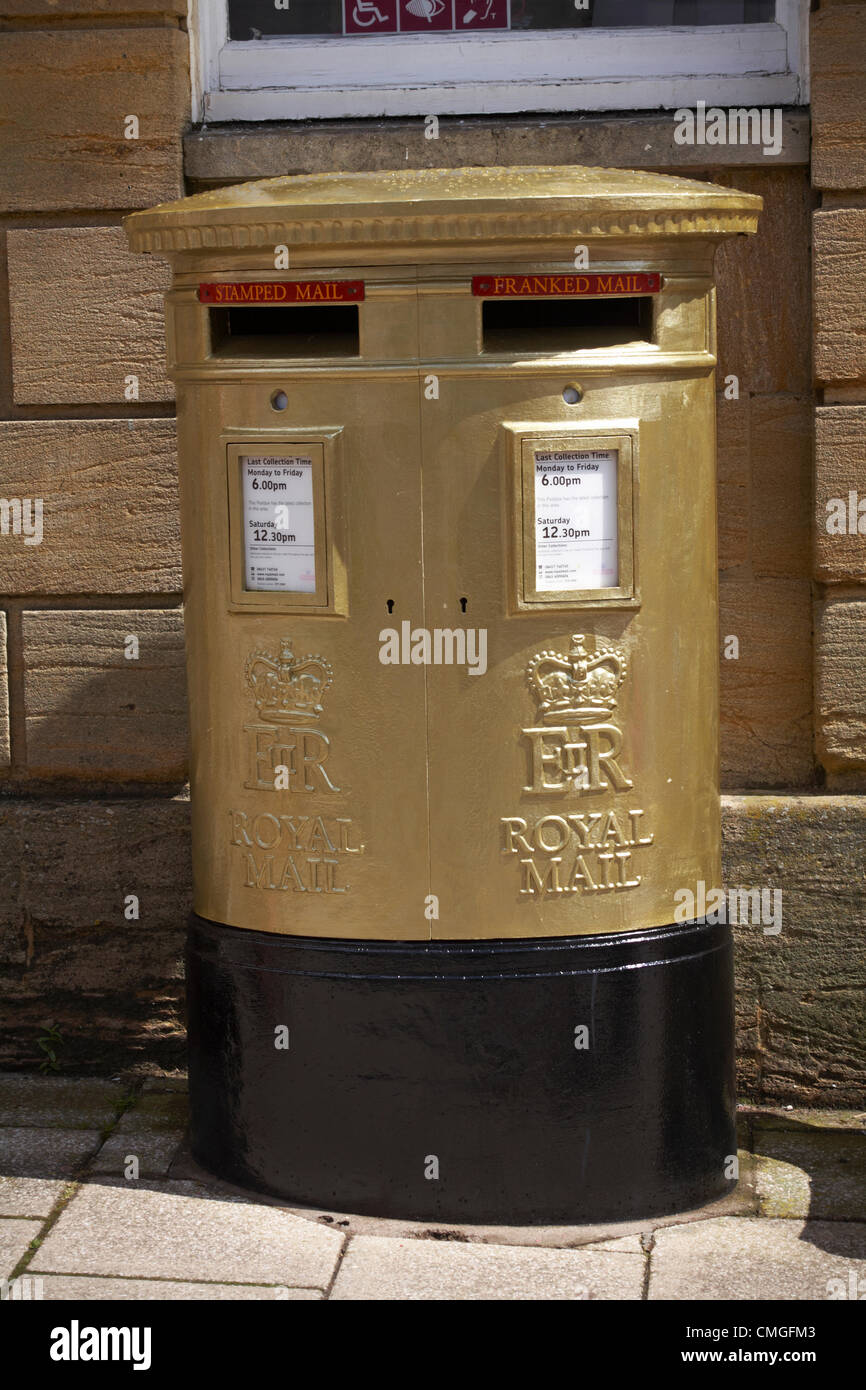 Gold letter boxes hi-res stock photography and images - Alamy