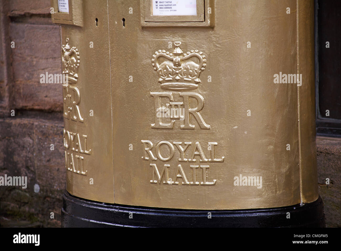 Gold letter boxes hi-res stock photography and images - Alamy