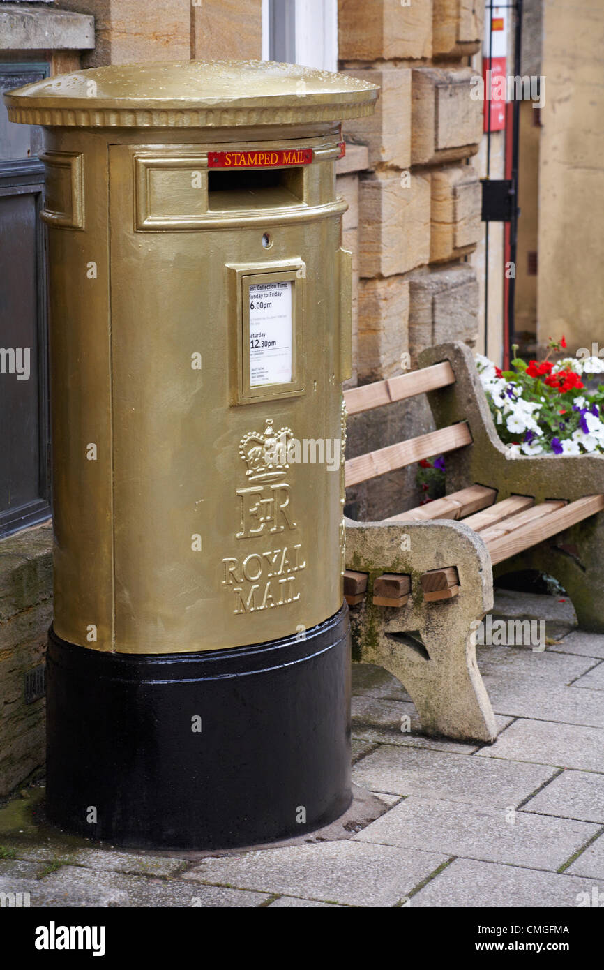 Gold letter boxes hi-res stock photography and images - Alamy