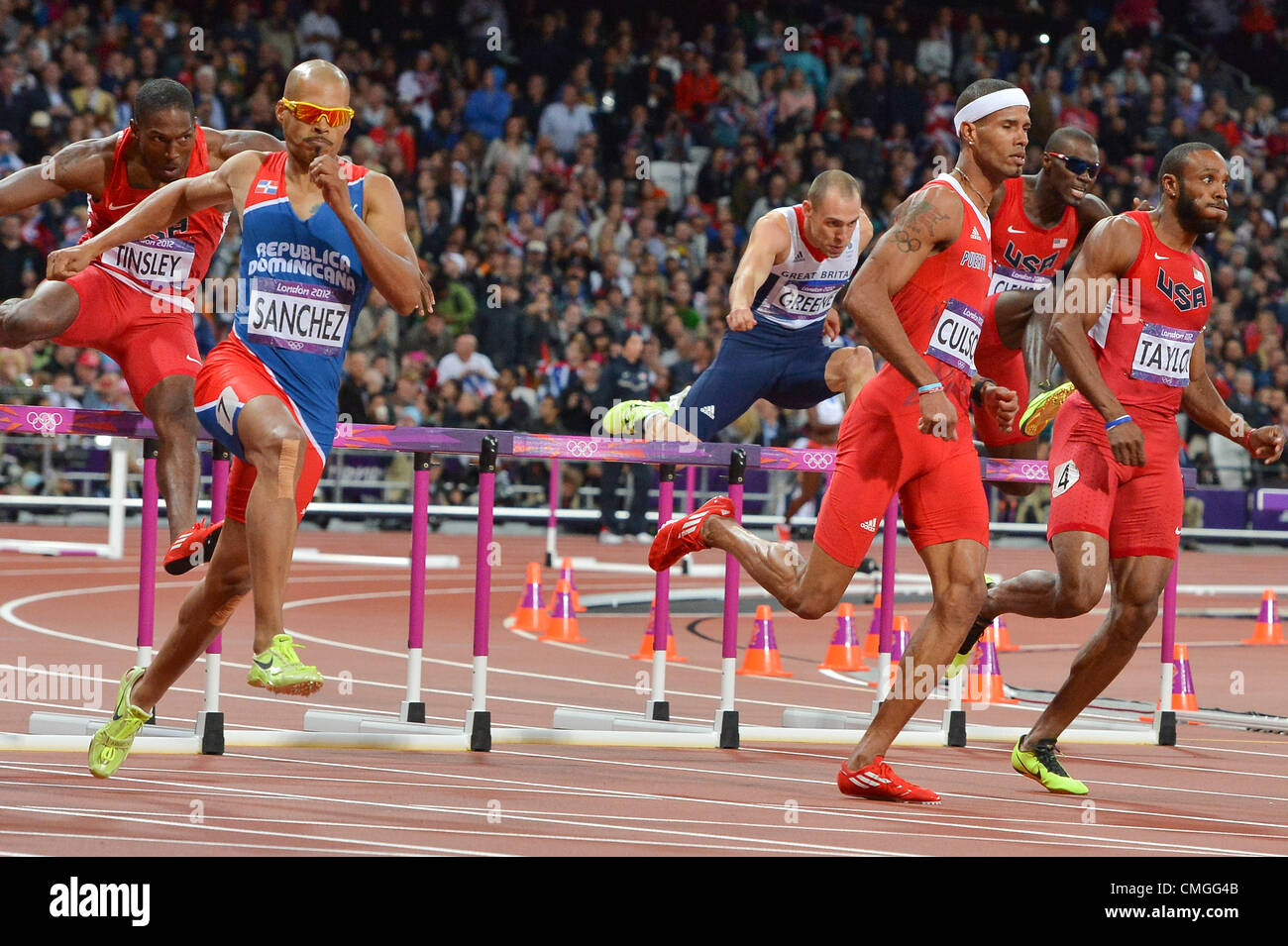 6th Aug 2012. LONDON, ENGLAND - AUGUST 6, Felix Sanchez (Dominican ...