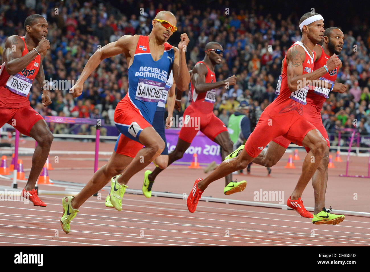 6th Aug 2012. LONDON, ENGLAND - AUGUST 6, Felix Sanchez (Dominican ...