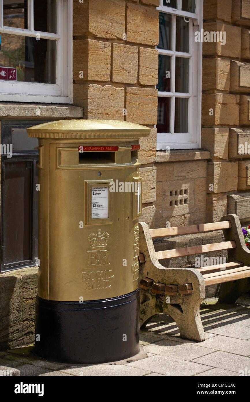 Gold letter boxes hi-res stock photography and images - Alamy