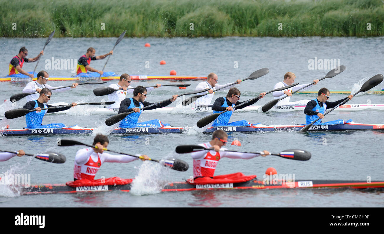 Kayak Four (K4) 1000m Men Semifinals, Daniel Havel, Lukas Trefil, Josef ...