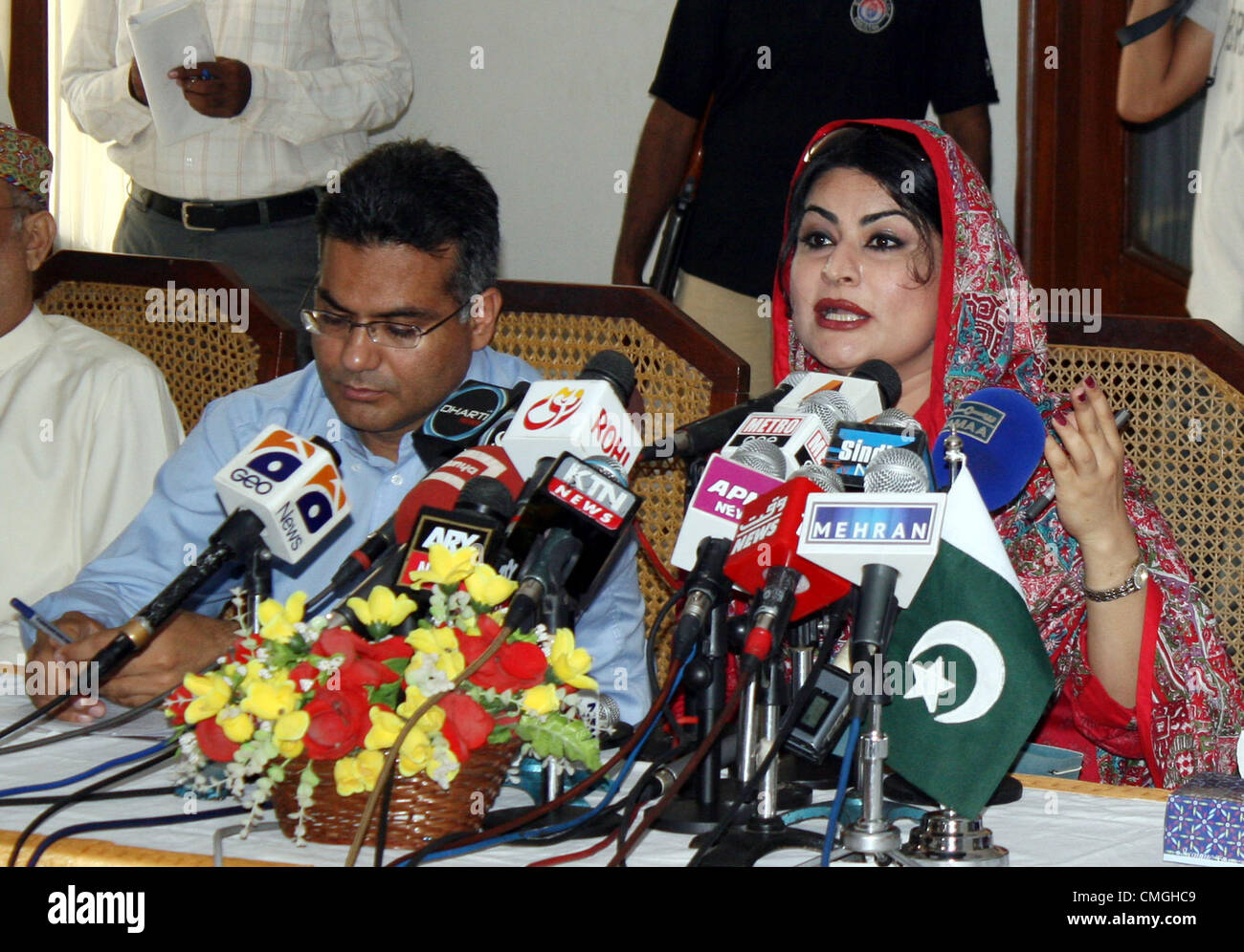 7th Aug 2012. Sindh Minister for Culture and Tourism Ms. Sassi Palejo ...