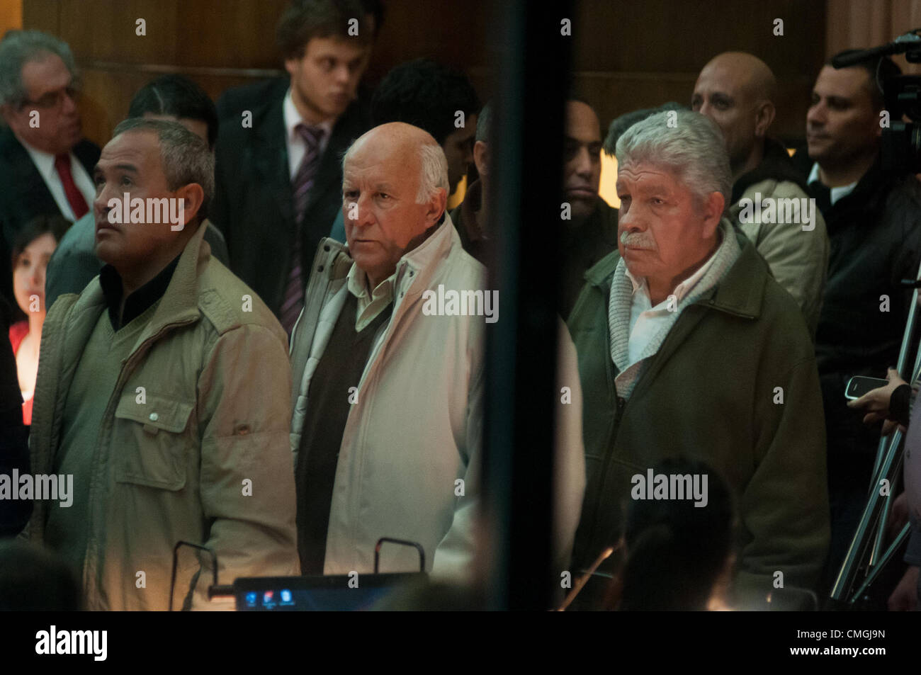 Jose Pedraza (right), former leader of the train workers Union, and the ...